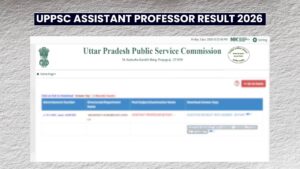 UPPSC Assistant Professor Result 2026: Merit List PDF Soon, Expected ...
